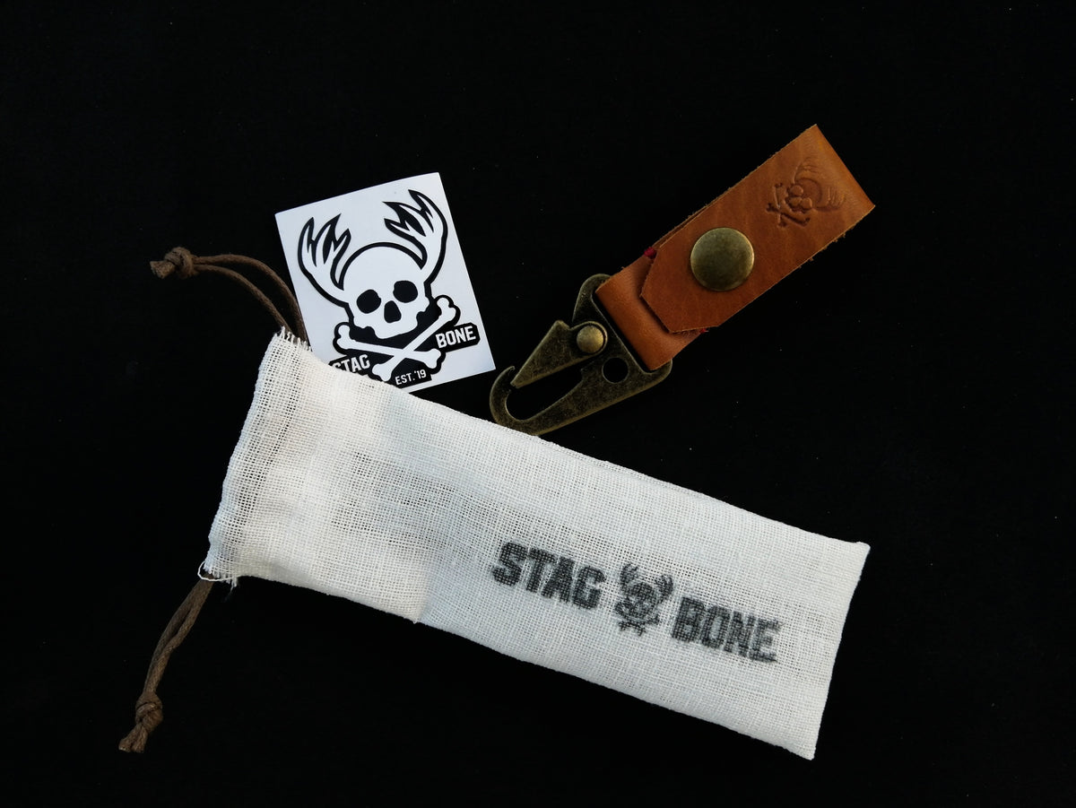 Stag & Bone "the Jailer" key clip .(brown) – Grit Equip